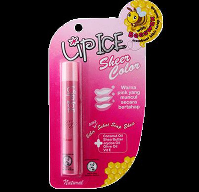 Lip Ice Lip Balm Sheer Color Beeswax - Natural - 1 Box Isi 12 Pcs @ 2 gram