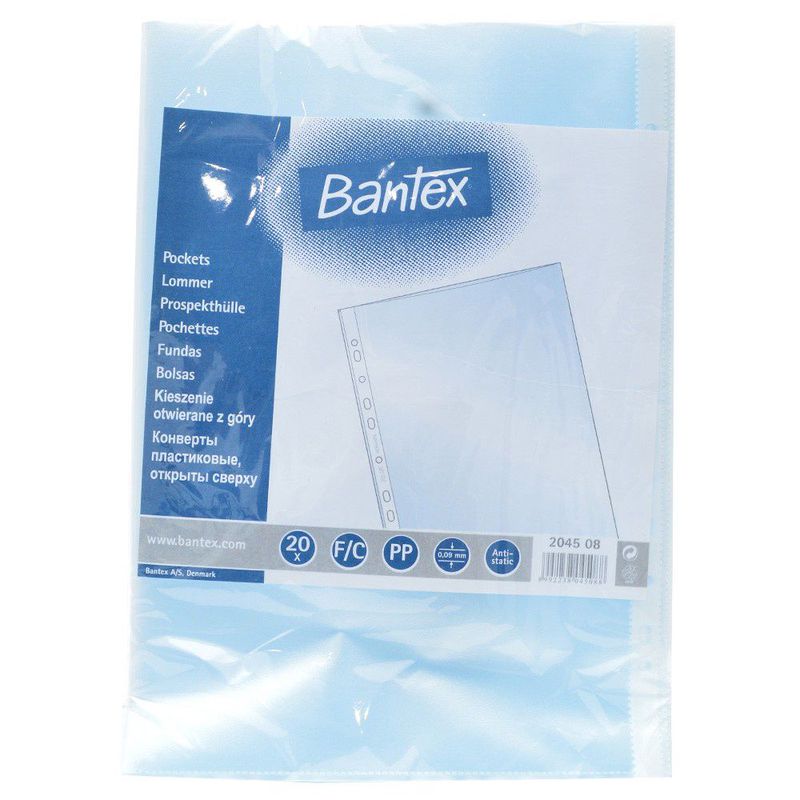 Bantex Kantong Dokumen Anti-glare 2044 - F4 - 100 Kantong - 1 Set Isi ...