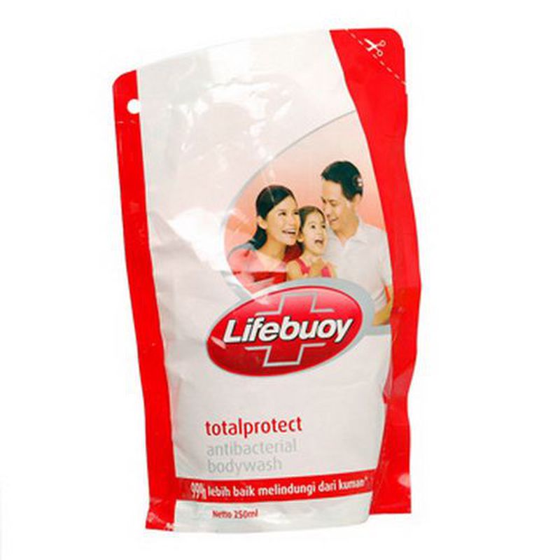 Lifebuoy Body Wash Refill - Total Protect - 1 Box Isi 24 Pouch @ 450 ml