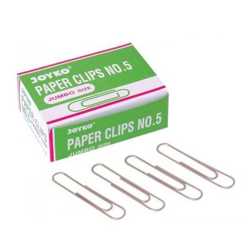 Joyko Paper Clip No. 5 Jumbo Size - 1 Inner Box Isi 10 Kotak @ 200 Clip ...