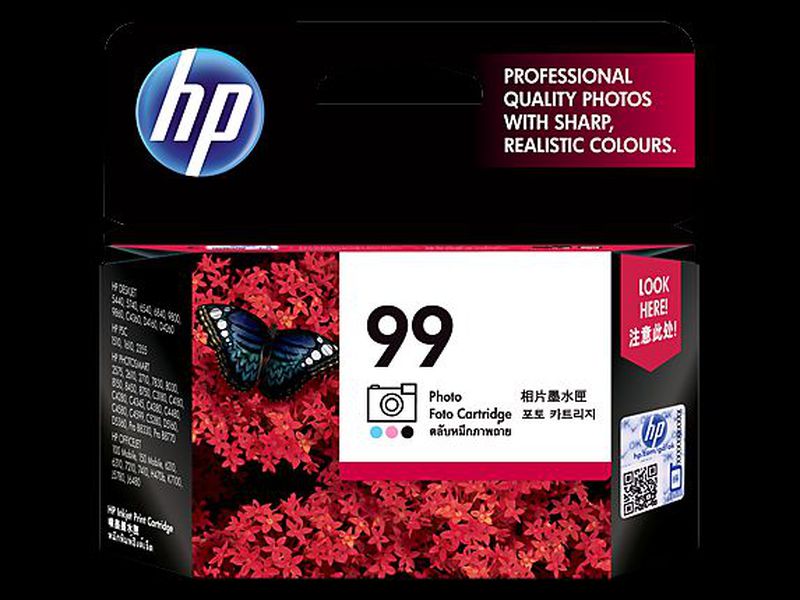 HP Original Photo Ink Cartridge 99 - C9369WA - Tri-Color - Color