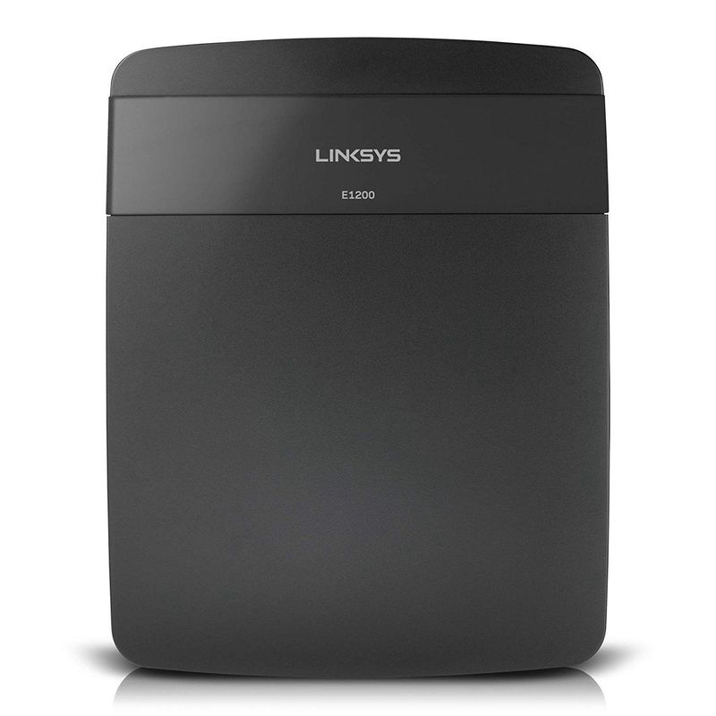 Linksys Wireless-N Router E1200 - 300 Mbps - Hitam - Hitam