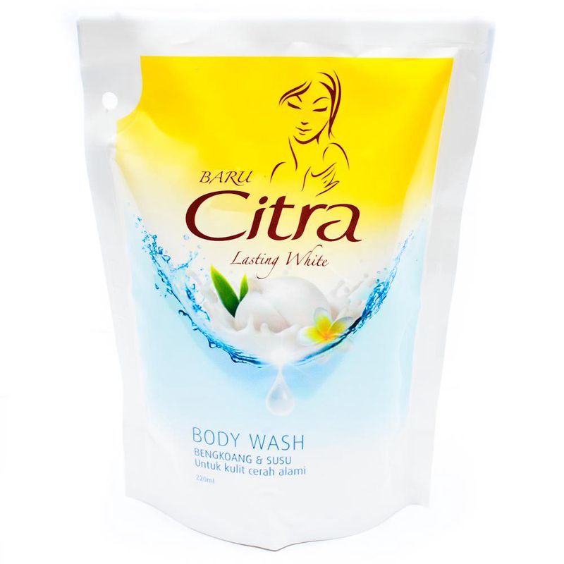 Citra Body Wash Bengkoang Pouch New - 1 Karton Isi 24 Pcs @ 220 ml