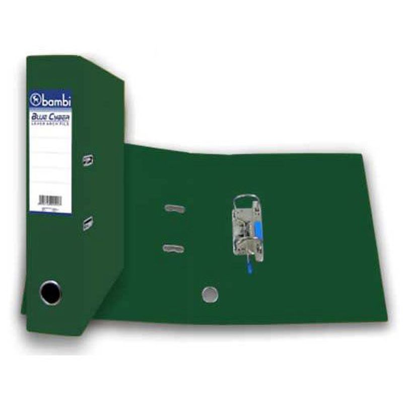 Bambi PVC Lever Arch File 1010 - F4 - 75 mm - Hijau - 1 Box Isi 12 Pcs ...