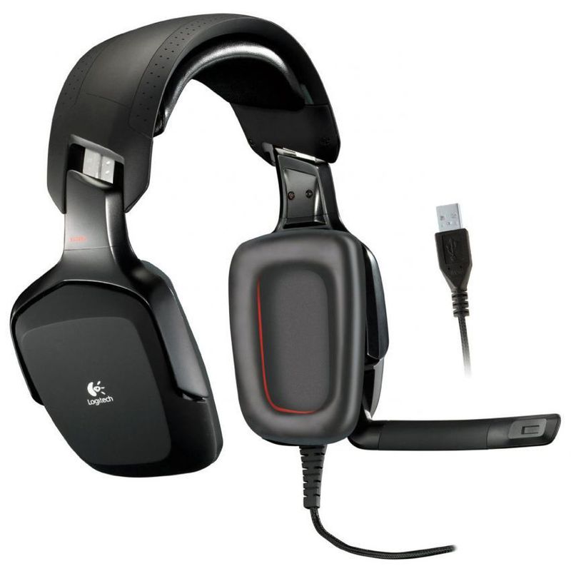 Logitech G35 Headset Gaming - Hitam - Hitam