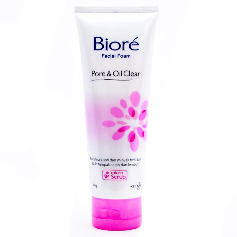 Biore Facial Foam Pore & Oil Care - 1 Karton Isi 24 Pcs @ 100 gram