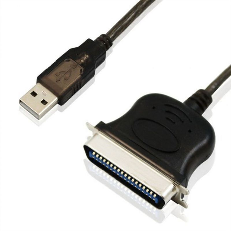 Unitek Converter USB to Parallel CN36M Y-120 - 1.5 Meter - Hitam