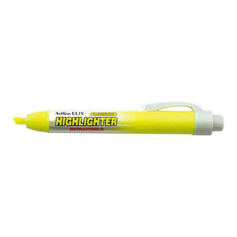 Artline Highlighter CLIX EK-63 - 4.0 mm - Tinta Fluoro Yellow - 1 Pak ...