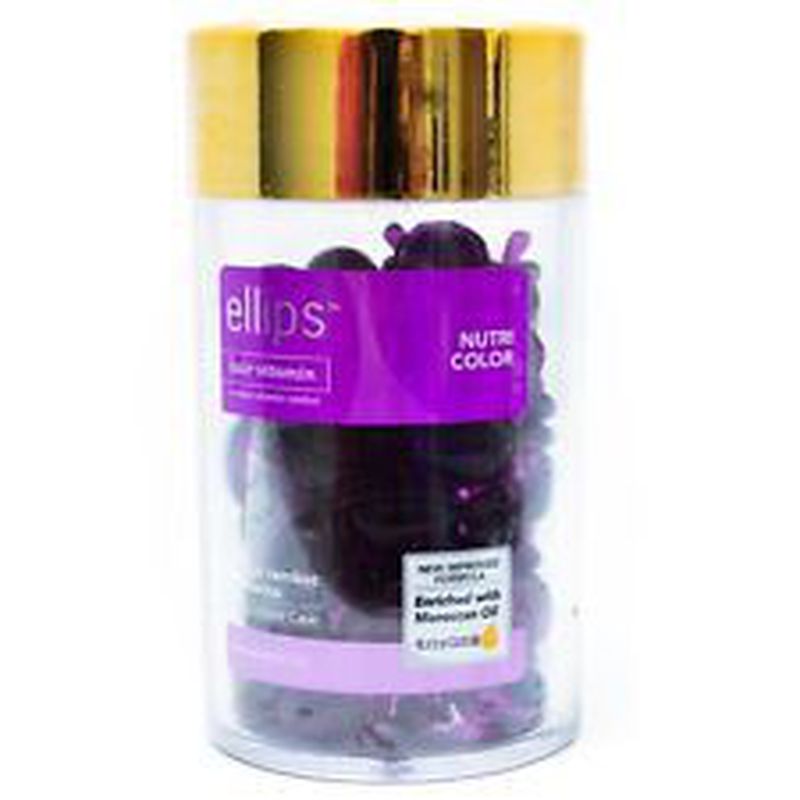 Ellips Hair Vitamin Nutri Color Jar - 1 Kotak Isi 12 Pcs