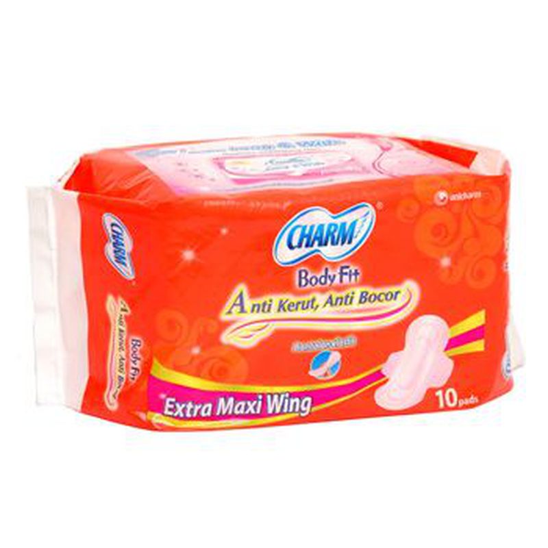 Charm Body Fit Extra Maxi Wing - 1 Karton Isi 48 Pak @ 10 Pcs