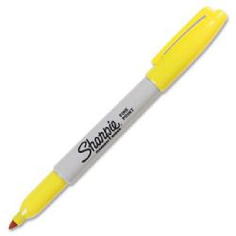 Sharpie Spidol Permanen FINE UPC 30035 - Kuning - 1 Karton isi 5 Kotak ...