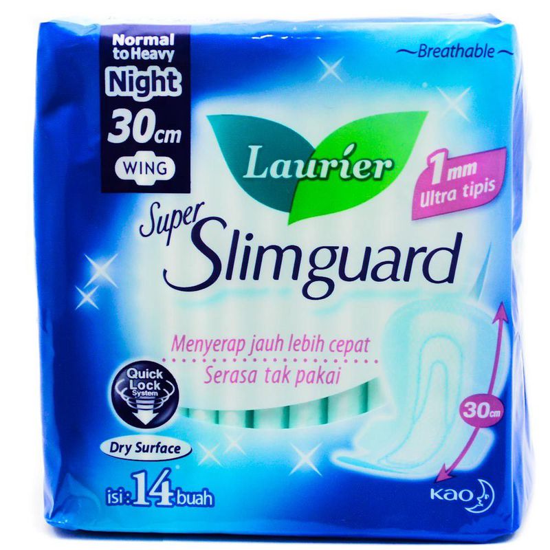 Laurier Super Slim Guard Night - 30 cm - 1 Karton Isi 16 Pcs