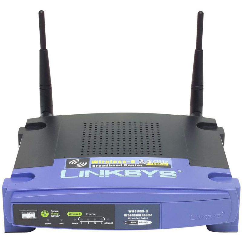Linksys WRT54GL - Wireless G Broadband Router - Hitam