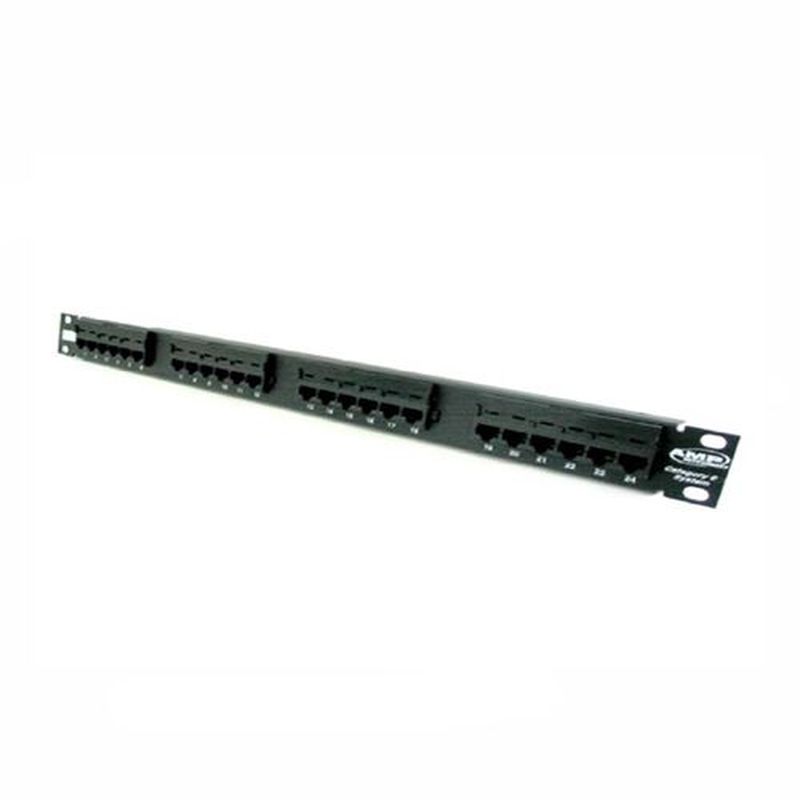 AMP Patch Panel Cat 6 - 48 Port - Hitam - Hitam