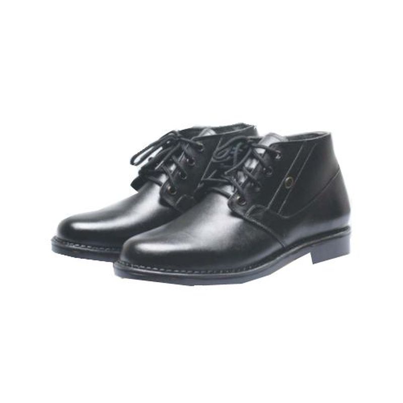 [Custom] Sepatu PDH - Ukuran 42 - Kulit - Hitam - Hitam - 42