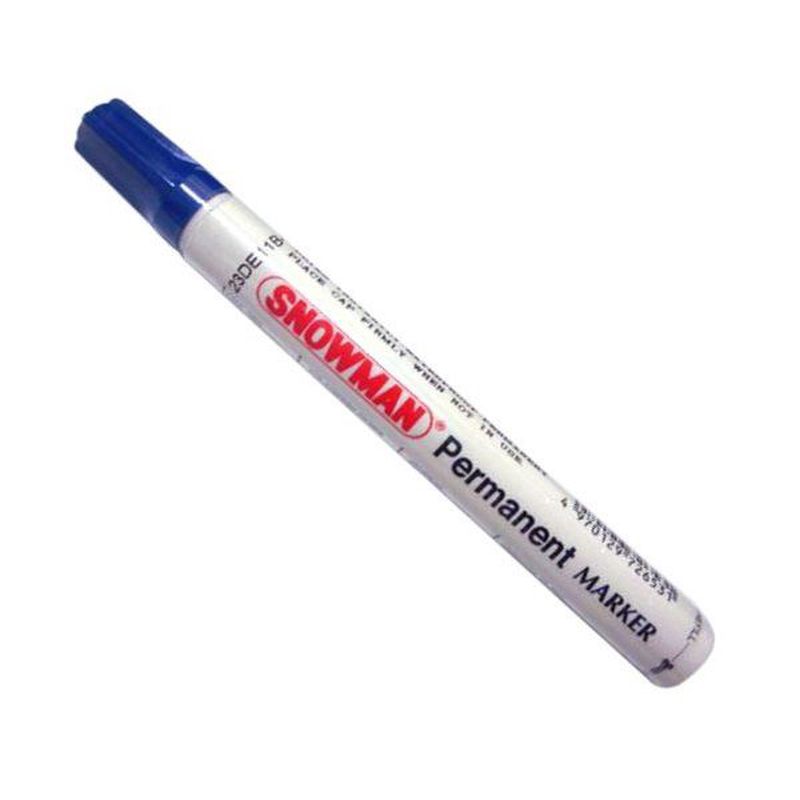 Snowman Spidol Marker Permanen G-12 - Bullet Tip - Tinta Biru - 1 Pak ...