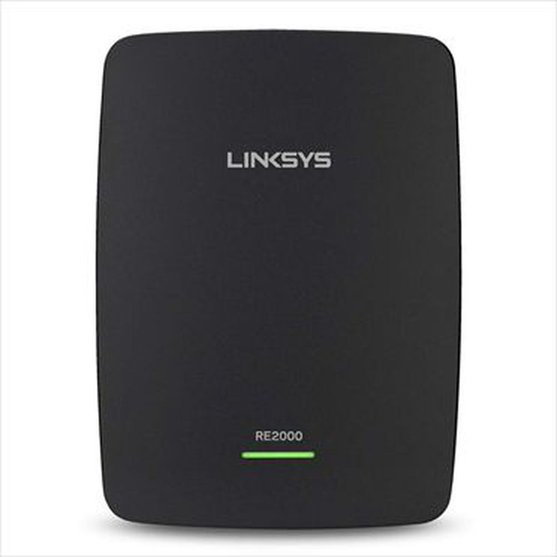 Linksys Dual Band Wireless N Range Extender RE2000-AP - Hitam - Hitam