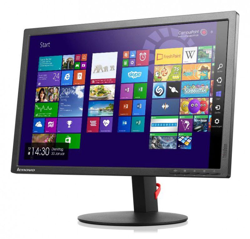Lenovo ThinkVision Monitor LT2254p - 22 Inci - Hitam - Hitam