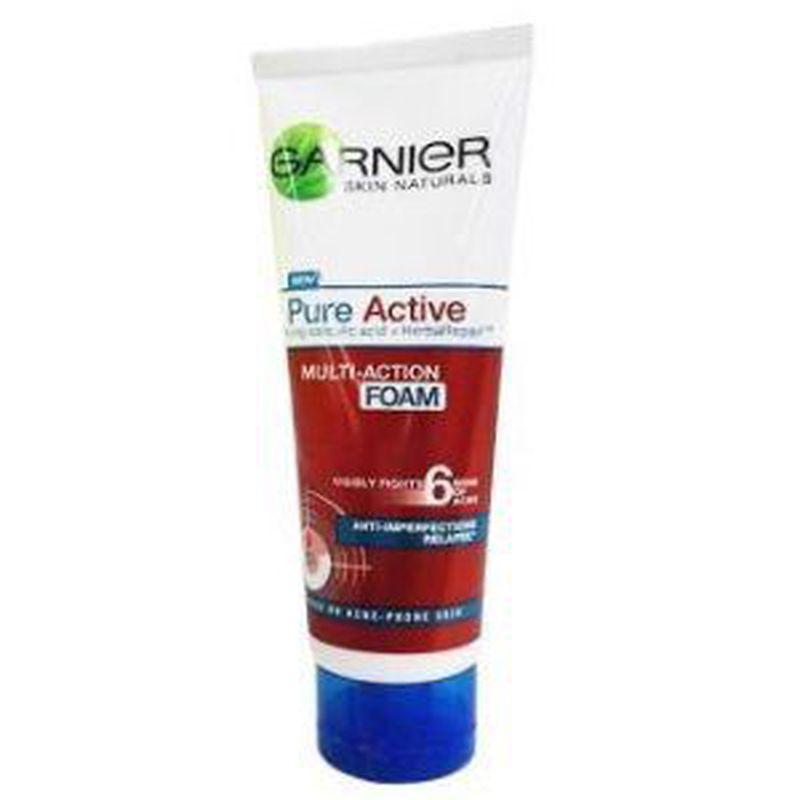 Garnier Pure Active Multi Action Foam - 1 Karton Isi 12 Pcs @ 100 ml