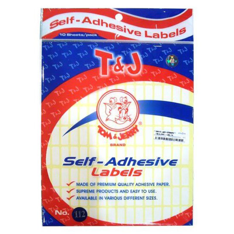 [MOU] T&J Stiker Label Polos No. 112 - 8 x 20 mm - 1 Karton Isi 25 Pak ...