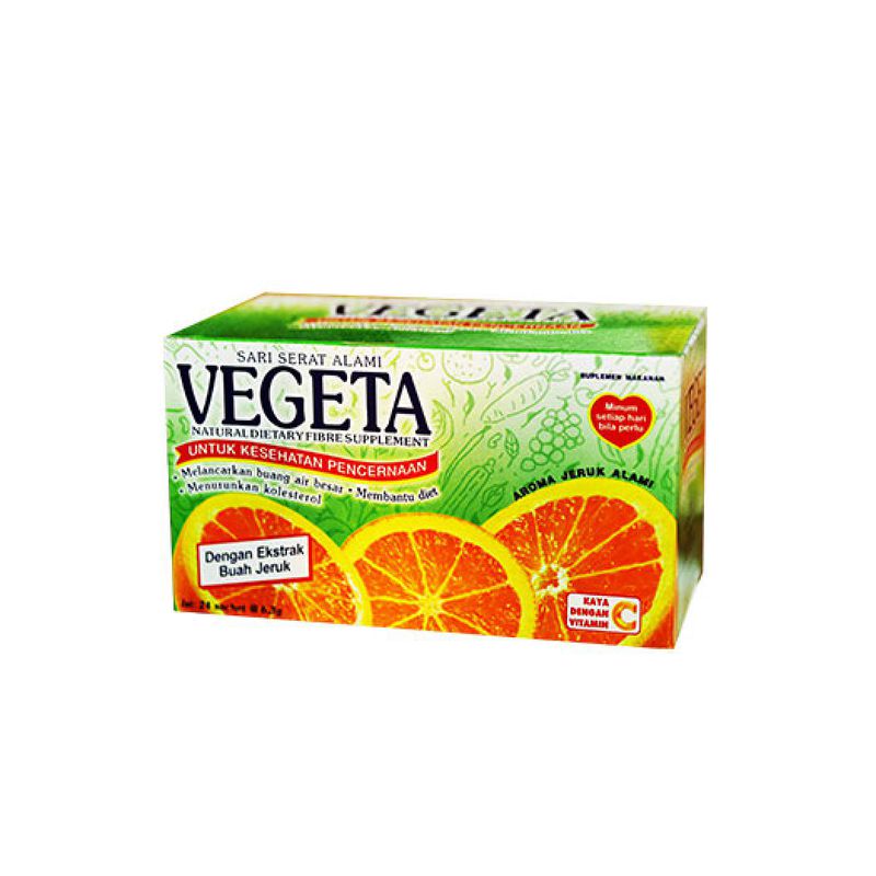 Vegeta Suplemen Makanan - Rasa Jeruk - 1 Karton Isi 24 Kotak x 6 Sachet ...