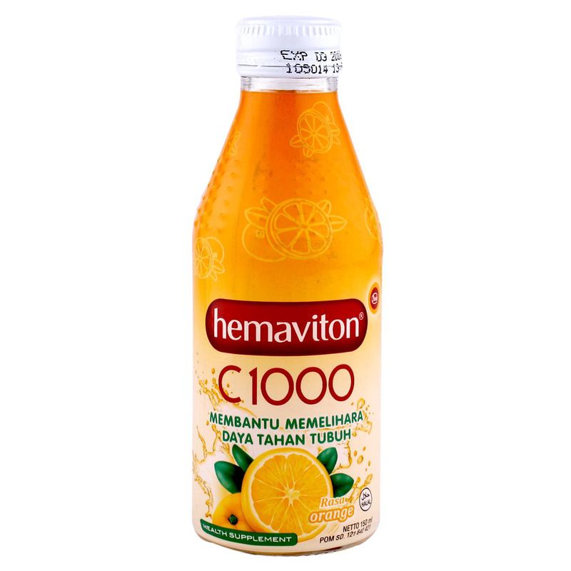 Hemaviton C 1000 Orange Botol 150 ml - 1 Kotak Isi 30 Pcs