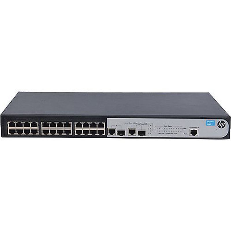 HP 24-Port Web Managed Ethernet Switch 1910-24 - JG538A - Hitam