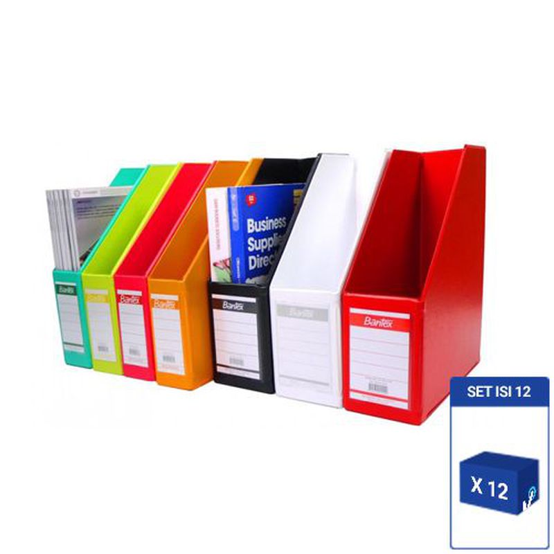 Bantex Magazine File 4012-09 - Ukuran A4 Tebal 10cm - Merah - 1 Karton ...