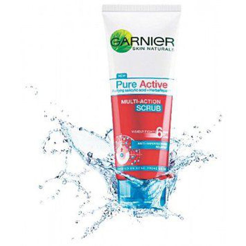 Garnier Pure Active Multi Scrub - 100 ml - Karton Isi 12