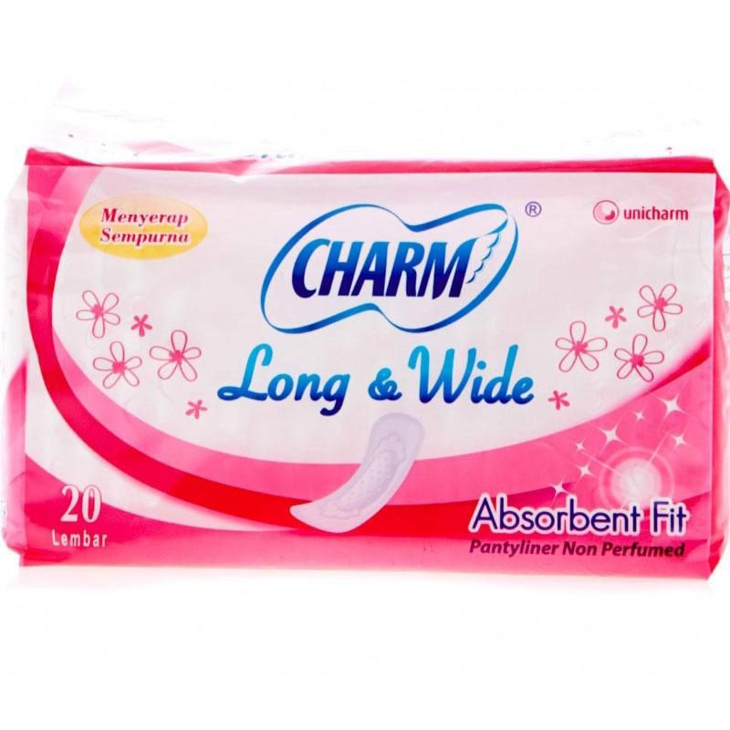 Charm Pembalut Wanita Long & Wide Absorbent Fit - Non Perfumed - 1 ...