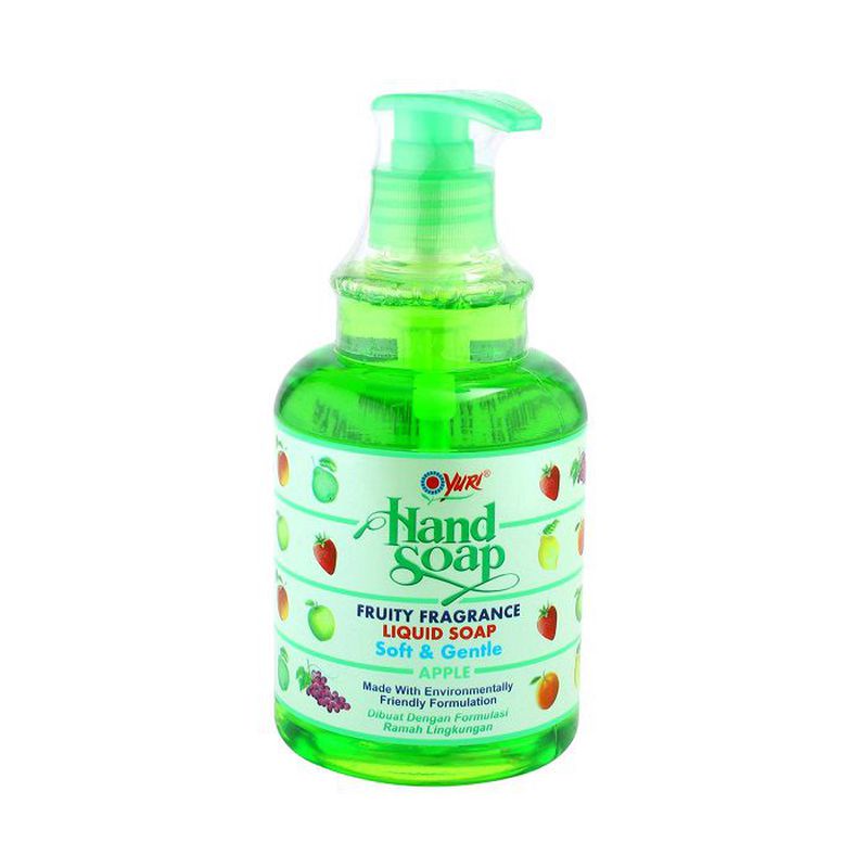Yuri Liquid Hand Soap - Apple - 1 Box Isi 12 Botol @ 410 ml