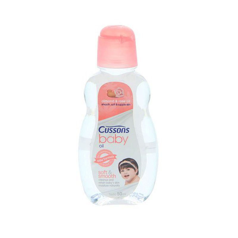 Cussons Baby Oil Soft & Smooth - Almond & Rose Oil - 1 Box Isi 96 Botol ...