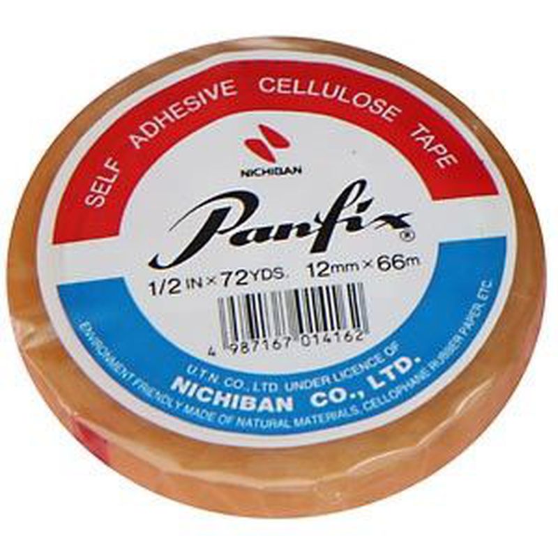 Nichiban Panfix Cellulose Tape - ½ Inci x 72 Yard - 1 Box Isi 12 Roll