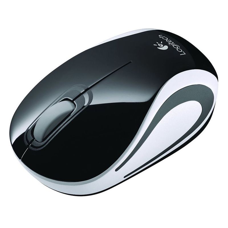 Logitech Wireless Mini Mouse M187 - Hitam - Hitam