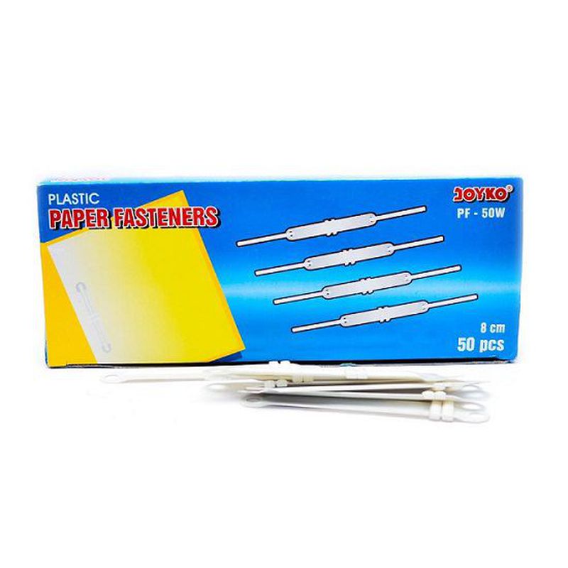 Joyko Plastic Paper Fastener PF-50W - Putih - 1 Karton Isi 10 Pak @ 50 ...