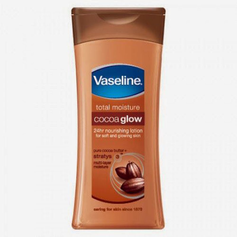 Vaseline Hand Body Lotion Total Moisture Cocoa Glow - 1 Karton Isi 18 ...