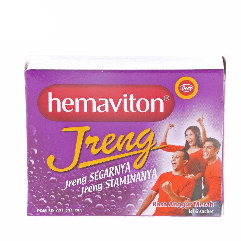 Hemaviton Jreng Minuman Suplemen - Rasa Anggur - 1 Karton Isi 10 Pcs ...