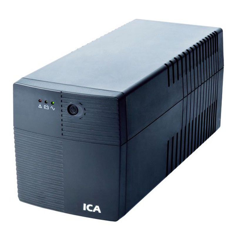 ICA Line Interactive UPS CN1300 - 1300 VA - Hitam - Hitam