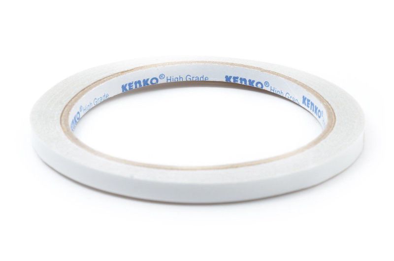 Kenko Double Tape HG-Blue - 12 mm - Putih - 1 Box Isi 240 Roll - Biru