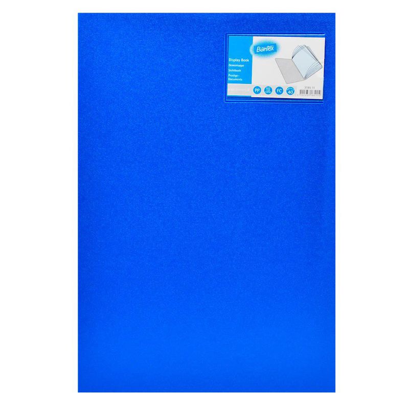 Bantex PP Display Book 3185-11 - F4 - 40 Kantung - Biru - 1 Kotak Isi ...
