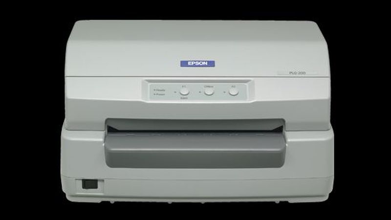 Epson 24-Pin Dot Matrix Impact Printer Passbook PLQ-20D - Putih - Putih