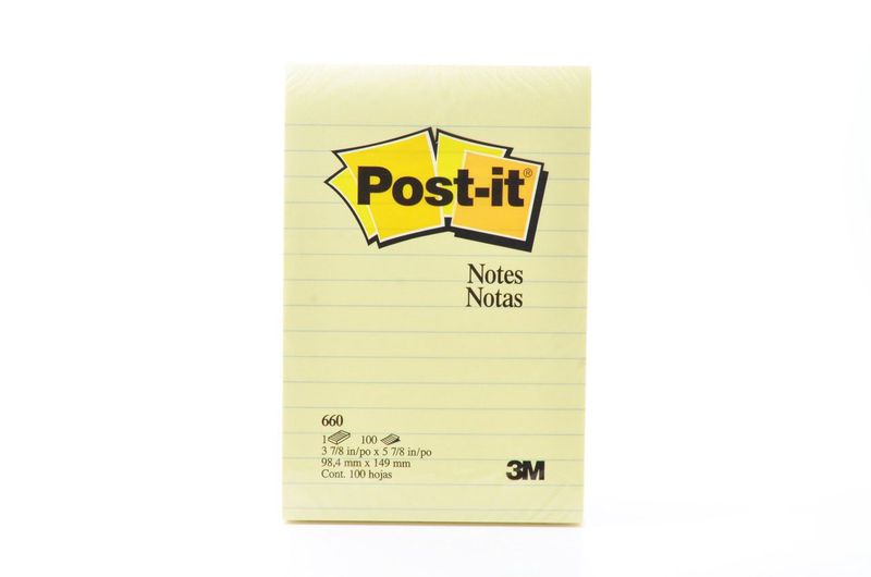 3M Label Post It 660 - Ukuran 4x6 Inci - Kuning - Kuning