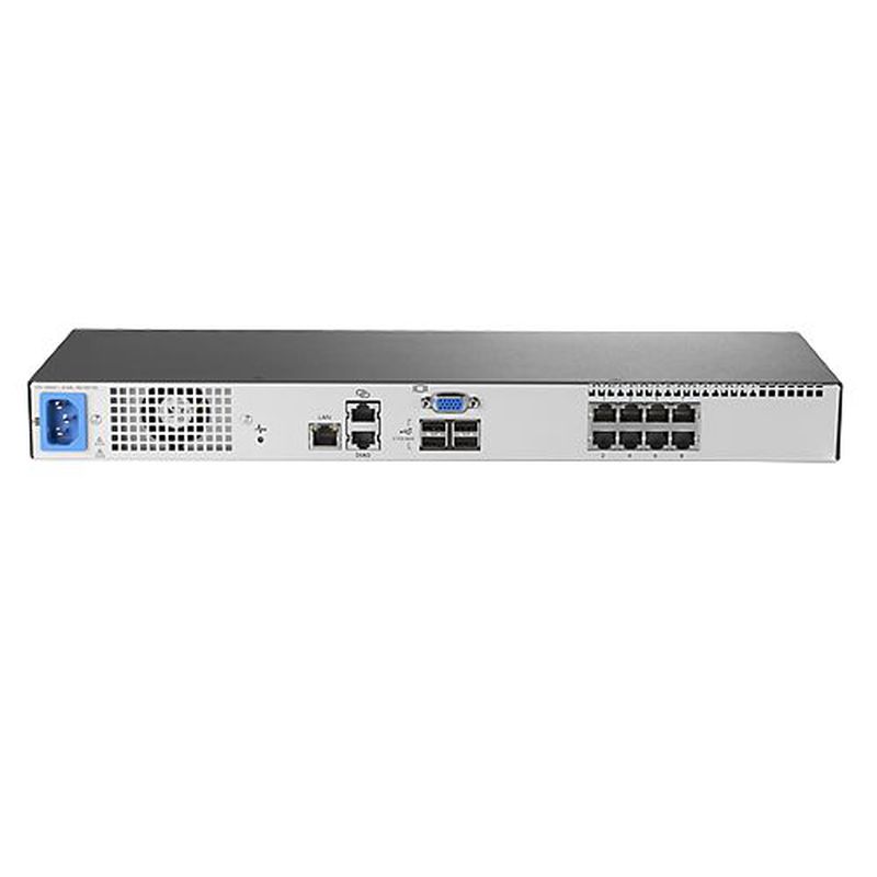 HP 8-Port KVM Analog Console Switch - AF651A - Hitam