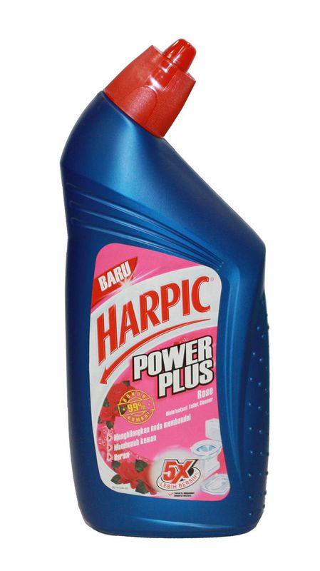 Harpic Disinfectant Toilet Cleaner Power Plus - Rose - 1 Box Isi 12 ...
