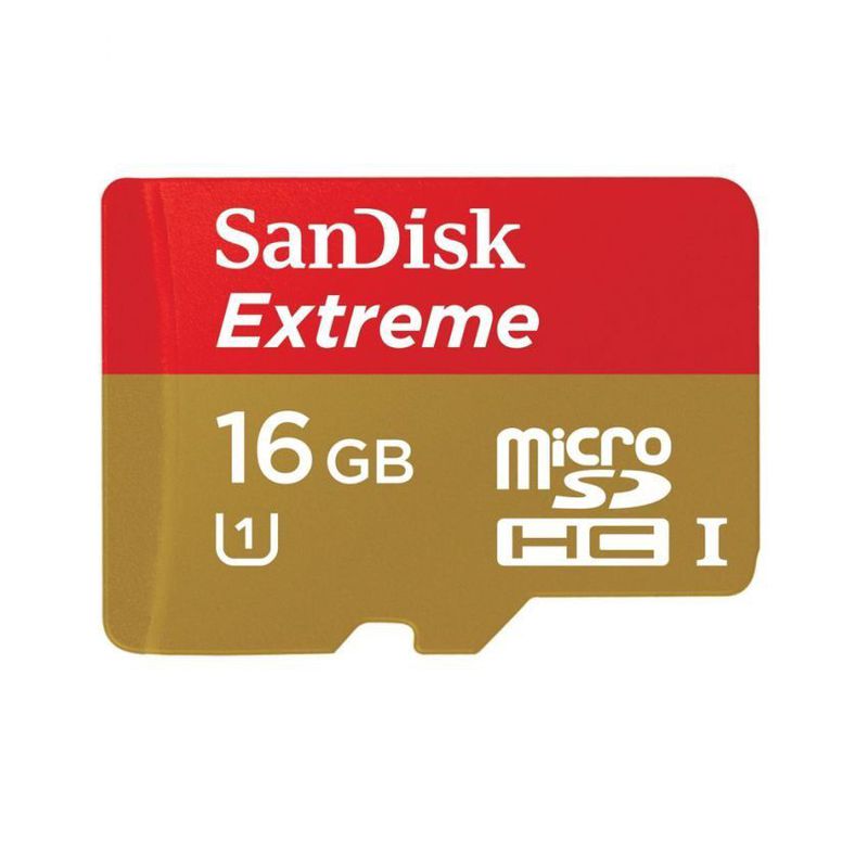 SanDisk Extreme Micro SD - 16 GB - Merah/Kuning - Merah/Kuning