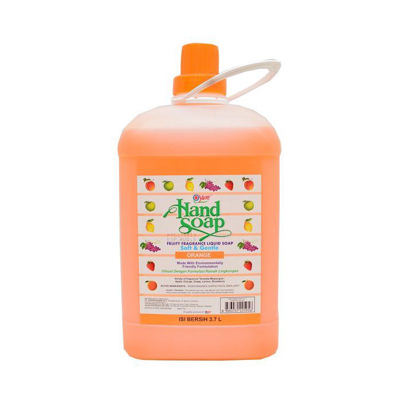 Yuri Hand Soap Liquid - Orange - 4 Jerigen @ 3.7 Liter