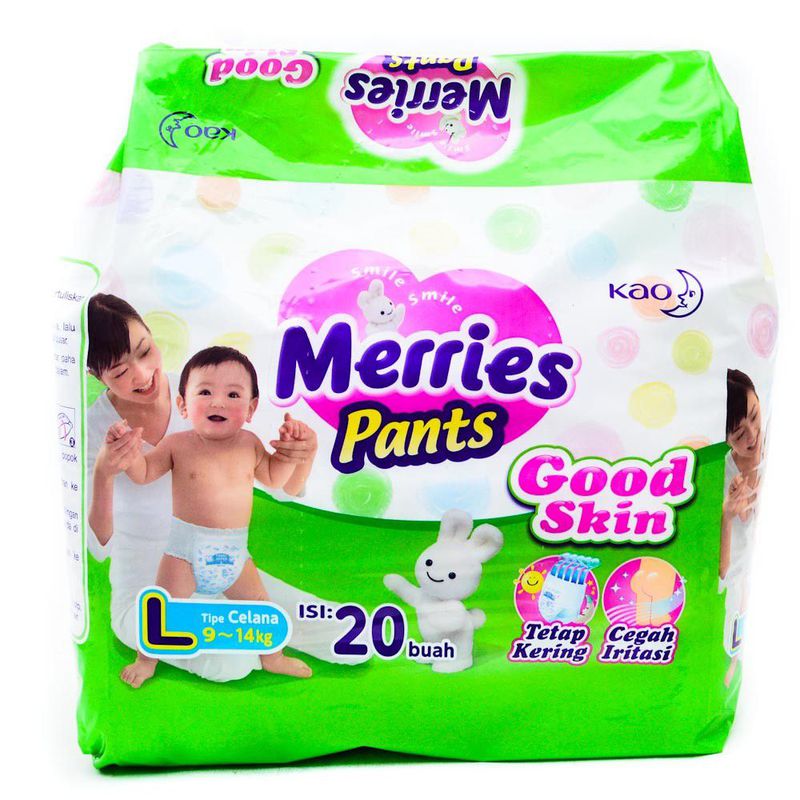Merries Pants Good Skin - Ukuran L - 1 Karton Isi 6 Pcs