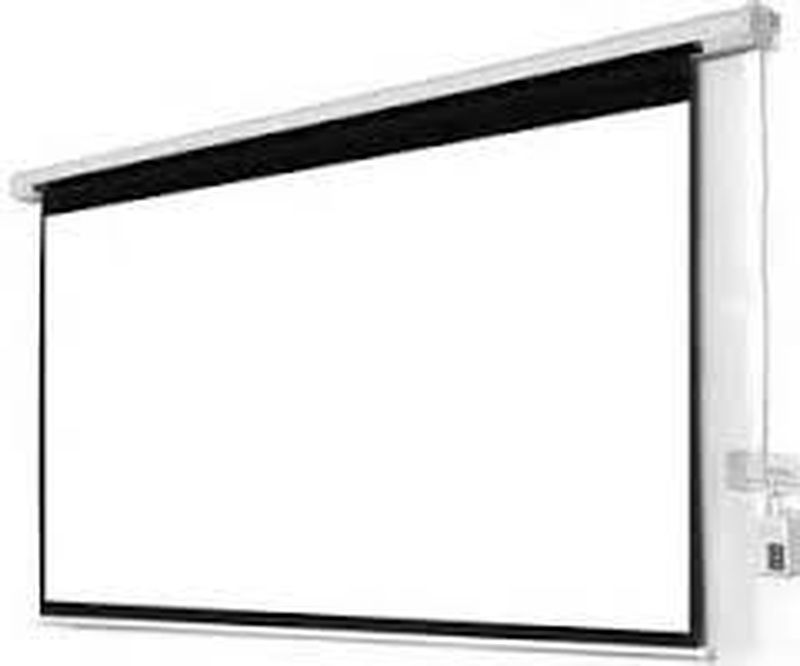 Brite Motorized Screen MR-1818 - 70 x 70 Inci - Putih - Putih