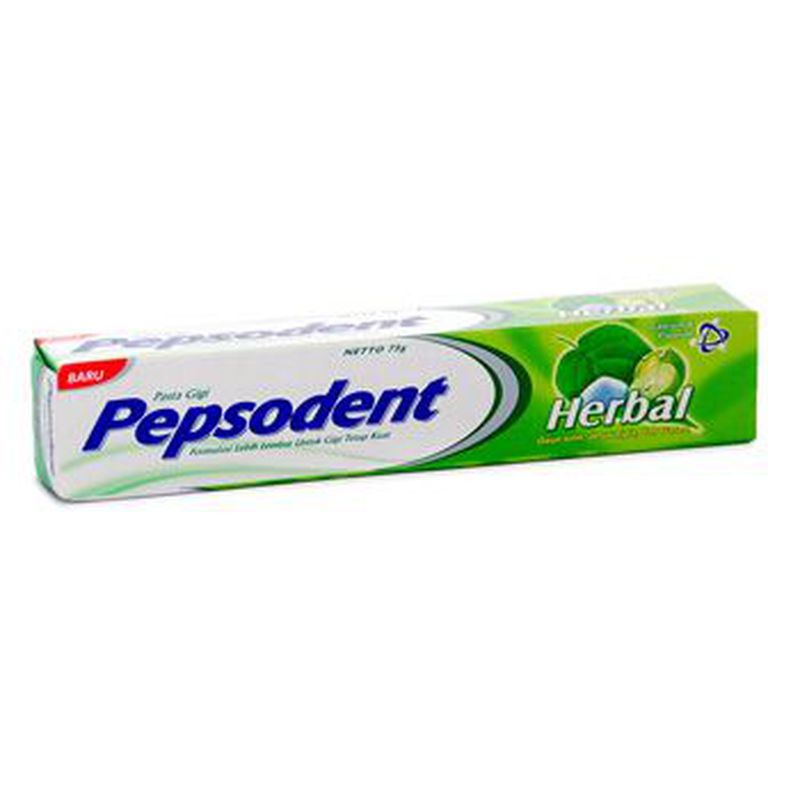 Pepsodent Tooth Paste Herbal New - 1 Karton Isi 144 Pcs @ 75 gram