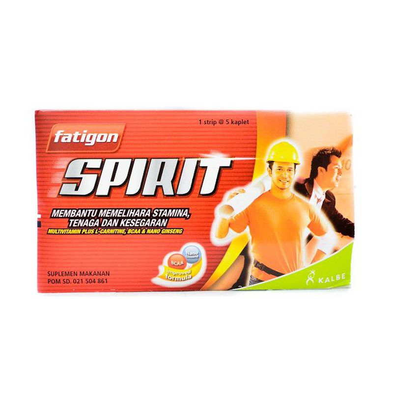 Fatigon Spirit Suplemen Makanan - 1 Set Isi 12 Strip @ 5 Kaplet